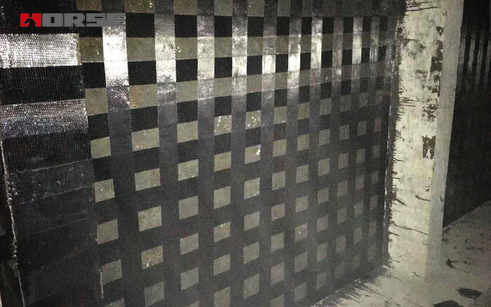 Rehabilitation and strengthening of the machine room by FRP wrap